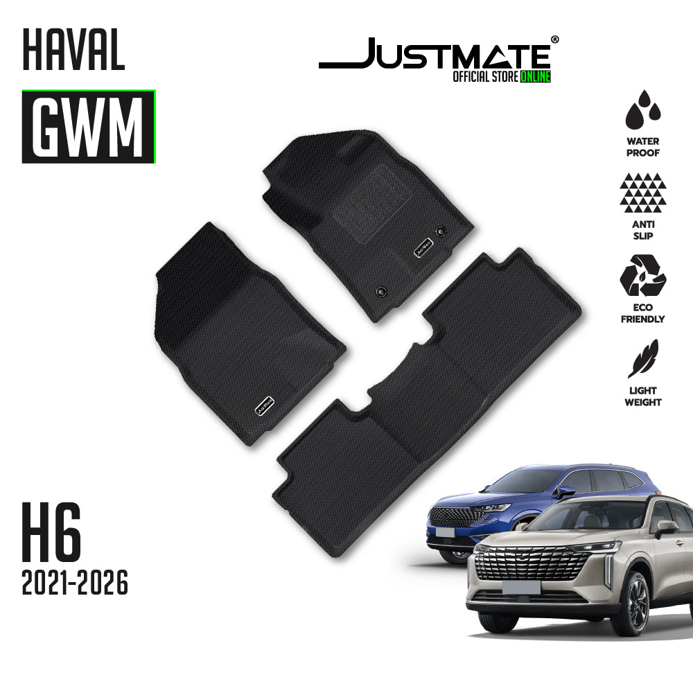 พรมปูพื้นรถยนต์ GWM HAVAL H6 [ YEARS 2021 - 2026 ] – Justmate Thailand